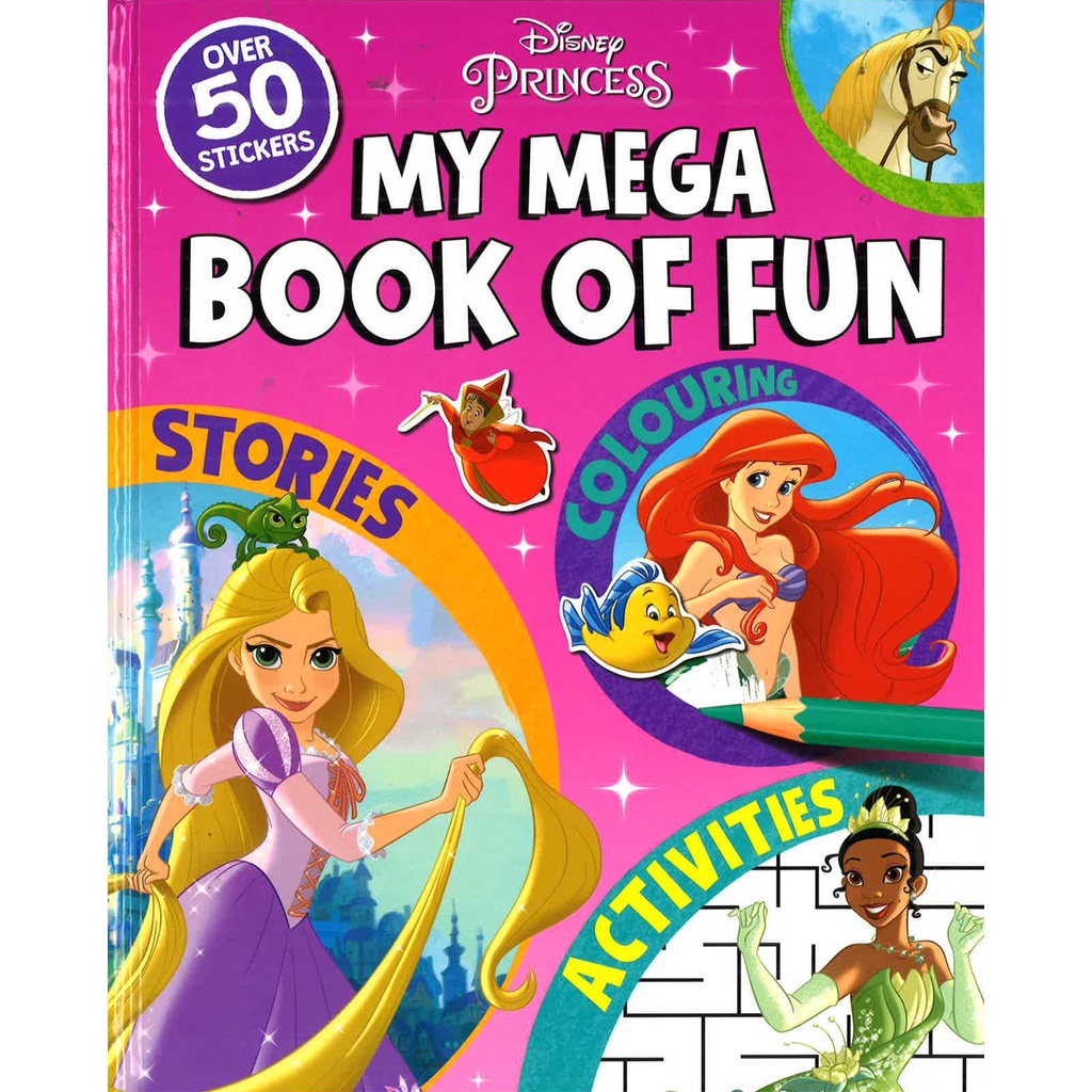 BBW หนังสือ *My Mega Book Of Fun Disney: Disney Princess Mixed ISBN ...