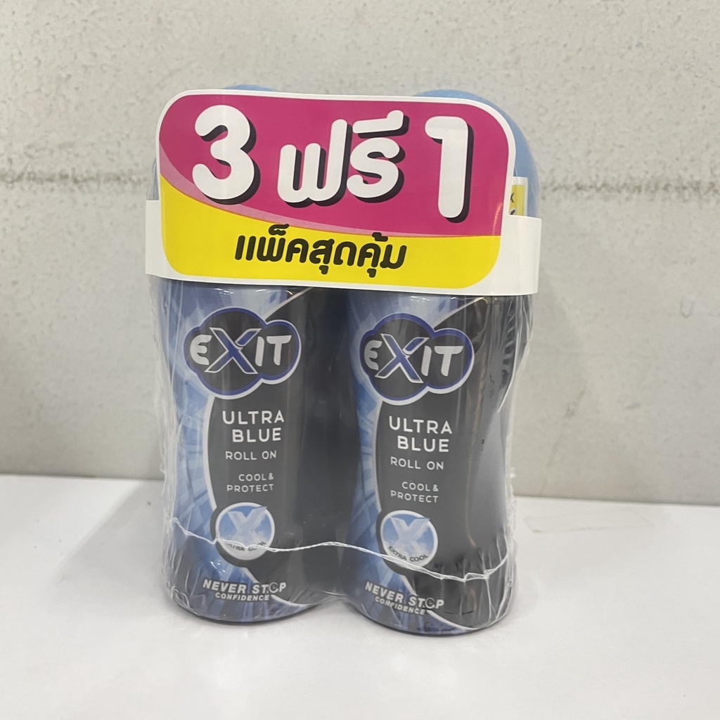(แพ็คสุดคุ้ม 3 ฟรี 1) Exit Anti-Perspirant Roll on เอ็กซ์ซิท โรลออน ...