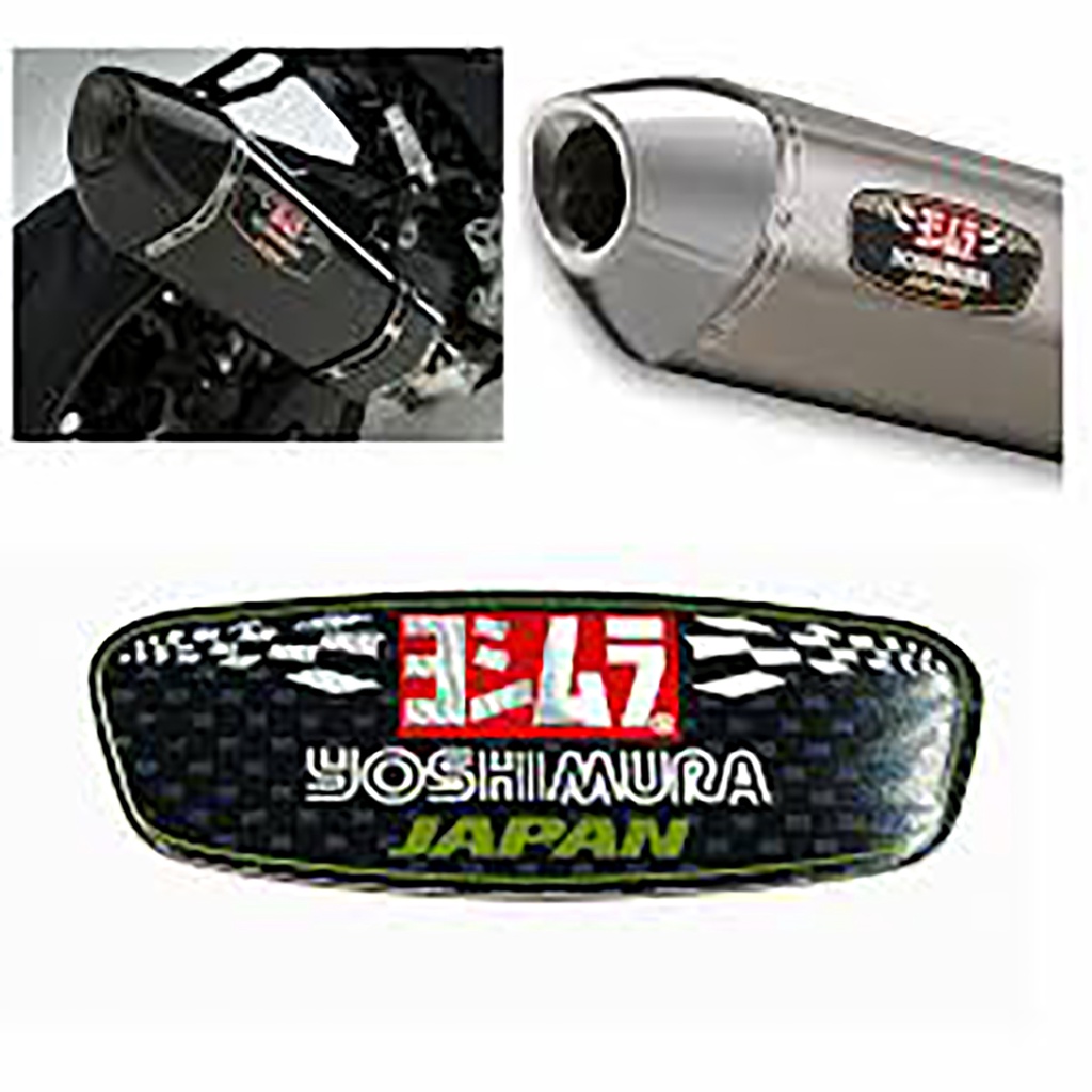Yoshimura Muffler Decal ทนความร้อน 3D อลูมิเนียม Akrapovic Emblem ...