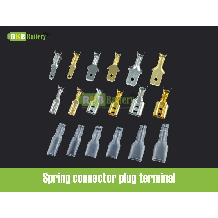 [พร้อมส่ง] (10คู่) 2.8/4.8/6.3mm. Plug-in Spring Plug Terminal Male ...