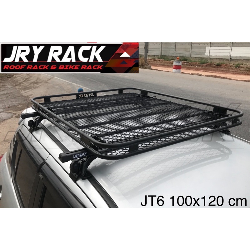 ชุดคานแร็ค + ตะแกรง JT6 90x110cm / 100x120cm พื้นตะข่าย JRY Rack (สำหรับติดตั้งรถเก๋ง) แร็ค ...