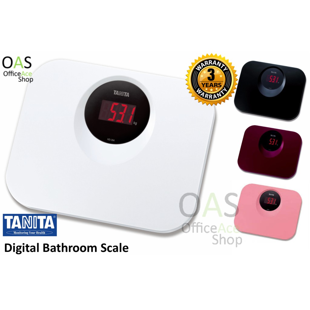 TANITA Digital Bathroom Scale เครื่องชั่งน้ำหนักดิจิตอล #HD-394 (รับ ...