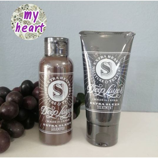Deep Layer Extra Sleek Shampoo 80 ml/Treatment 60 g แชมพู ครีมนวดผม ...