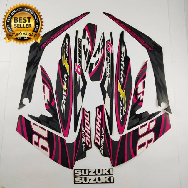 Striping suzuki satria fu f 150 2012 barong pink list ตัวเรือนคุณภาพ ...