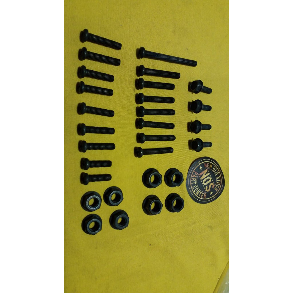MESIN ENGINE BOLT SET TOP และ LOWER BLOCK CYLINDER NUTS MANIPOL BOLT RX ...