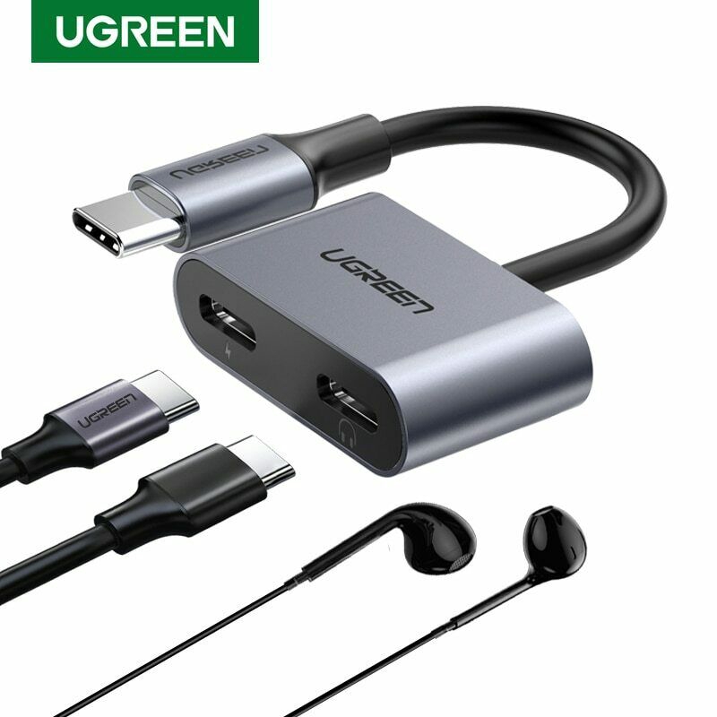 UGREEN(60165) 2 in 1 Type C to Dual Digital USB C Earphone Audio ...