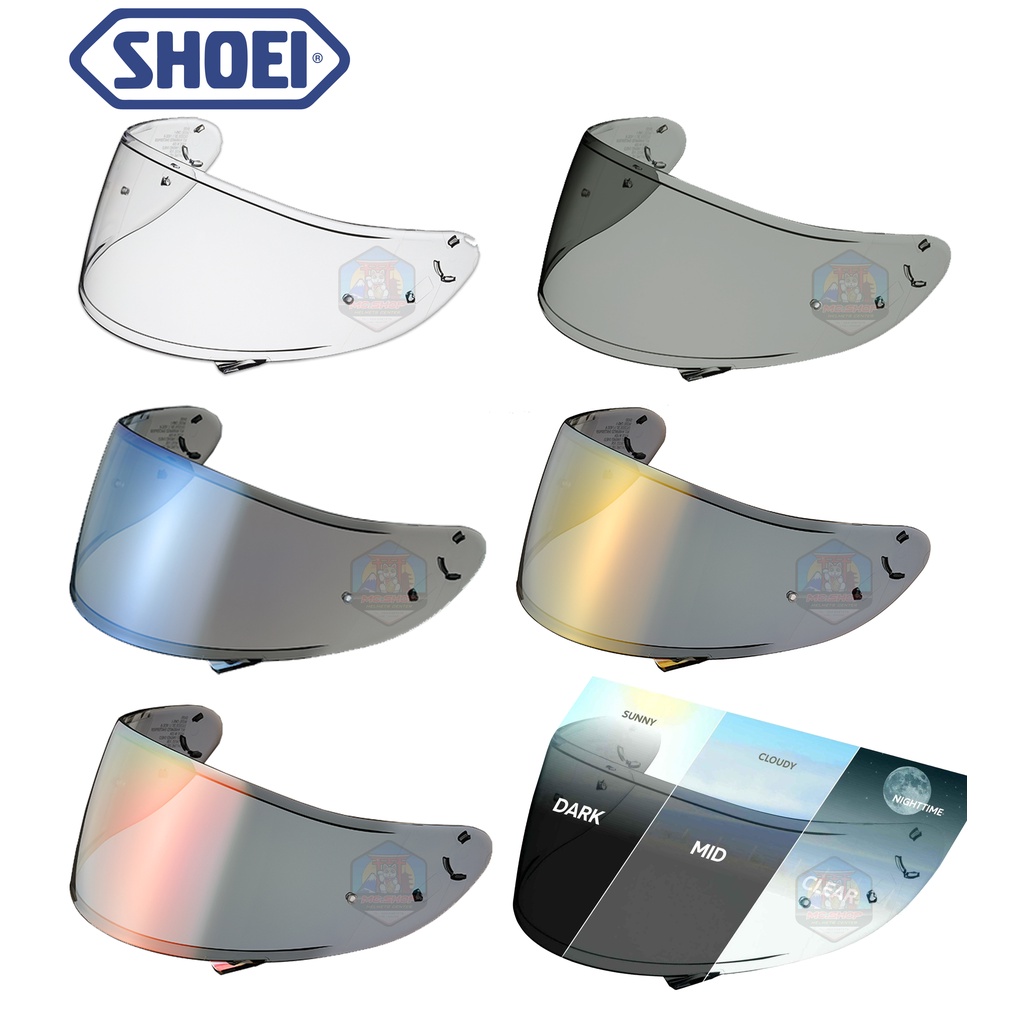 SHIELD SHOEI Z7 AND X-SPIRIT III AND X-14 มีให้เลือกหลายสี สำหรับแต่ง ...