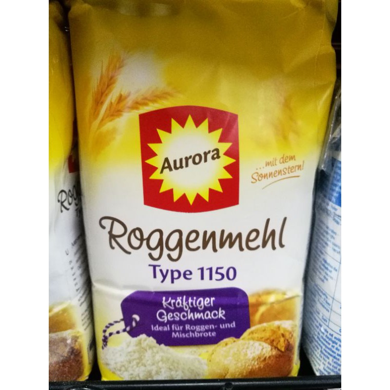 ROGGEN MEHL TYPE 1150 (AURORA) 1,000g ร็อกเกน มิล ไทป์ 1150แป้งข้าวไรย์ ...