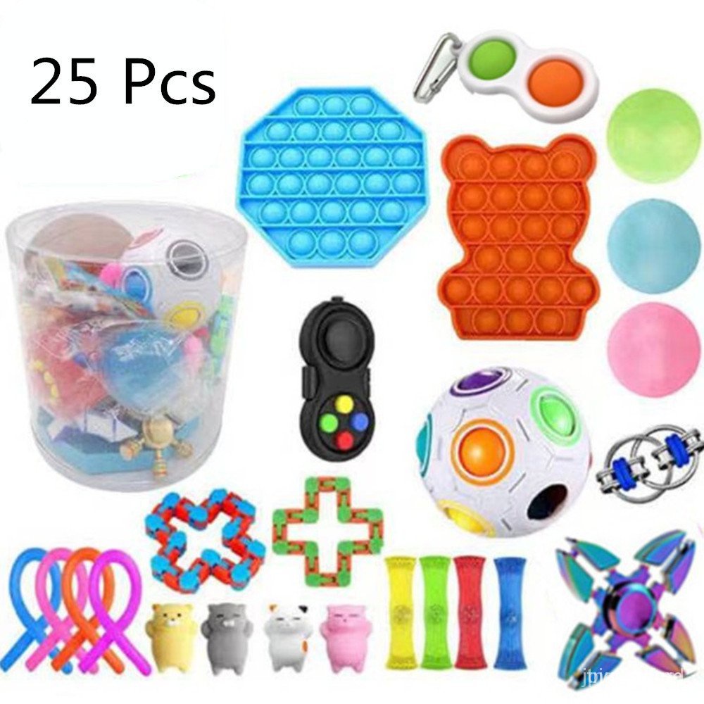 NEW Fidget Toys 20/24/25PCS Pack Sensory Toy Set Antistress Relief ...
