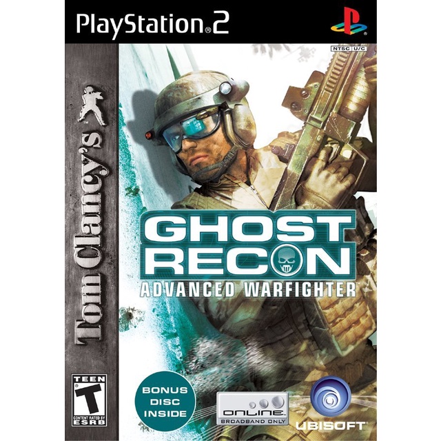 แผ่นเกมPS2 Tom Clancy's Ghost Recon Advanced Warfighter ps2 แผ่นไรท์ ...