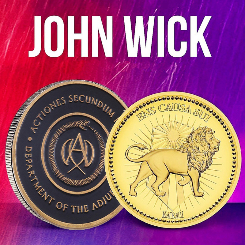 ชุดคอสเพลย์ การ์ตูน John Wick Continental Hotel Coin Keanu Reeves ...