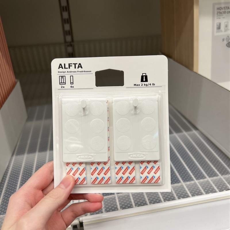 [พร้อมส่ง] IKEA-ALFTA ตะขอติดผนังแขวนกรอบรูป ไม่ต้องเจาะผนัง ตะขอแขวน ...