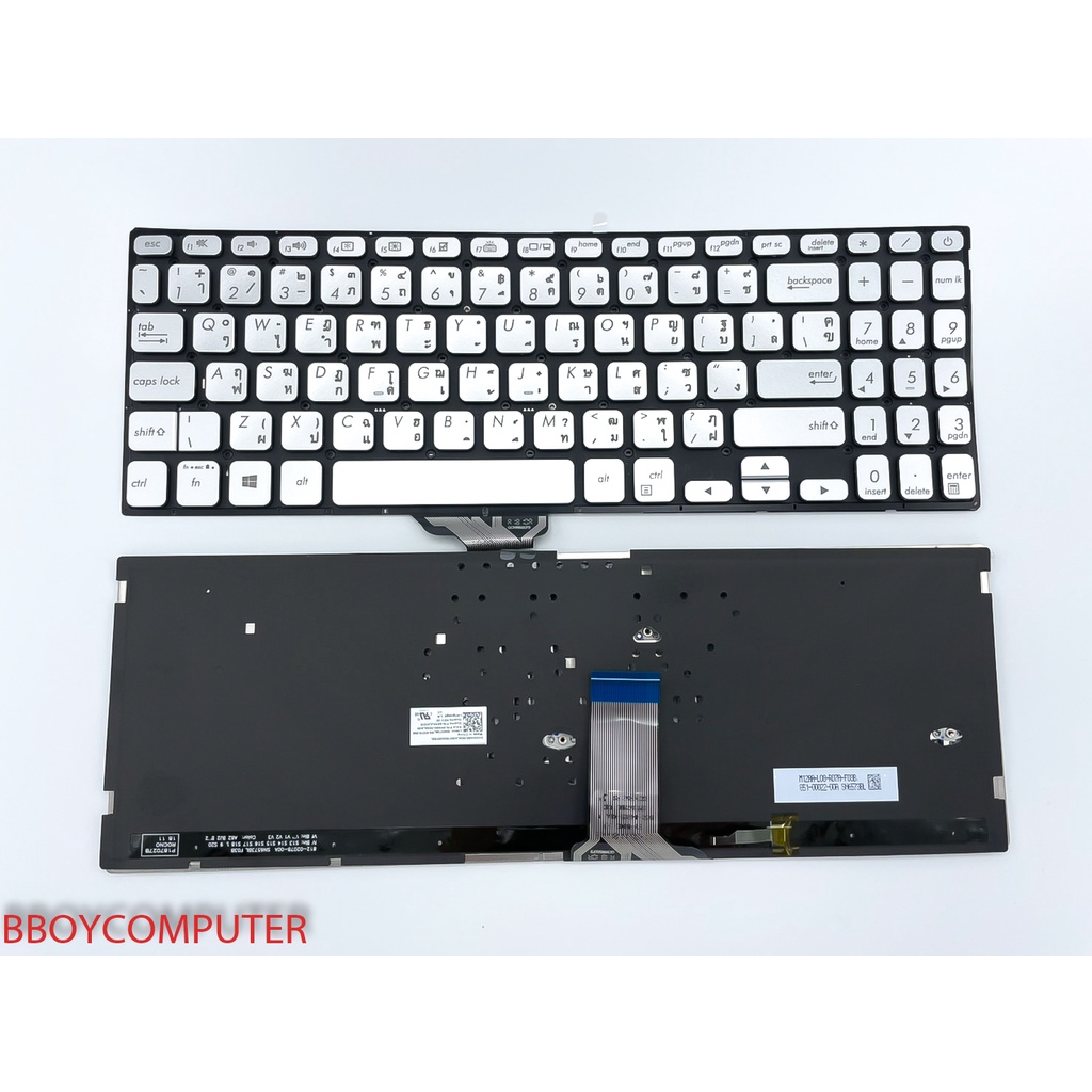 ASUS Keyboard คีย์บอร์ด ASUS VIVOBOOK S15 S530U S530f TH-EN สีบรอนส์ มี ...