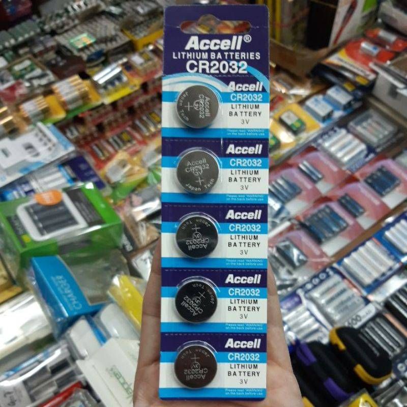 ถ่านกระดุม Accell Cr2032, Cr2016 3V Lithium Batteries แพค5ก้อน | Shopee ...