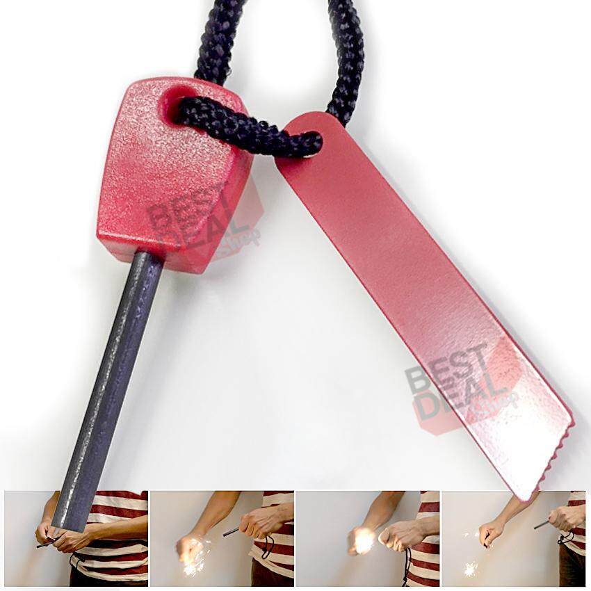 Mini Flint Striker Fire Starter แท่งแมกนีเซียม แท่งจุดไฟ แท่ง magnesium ...