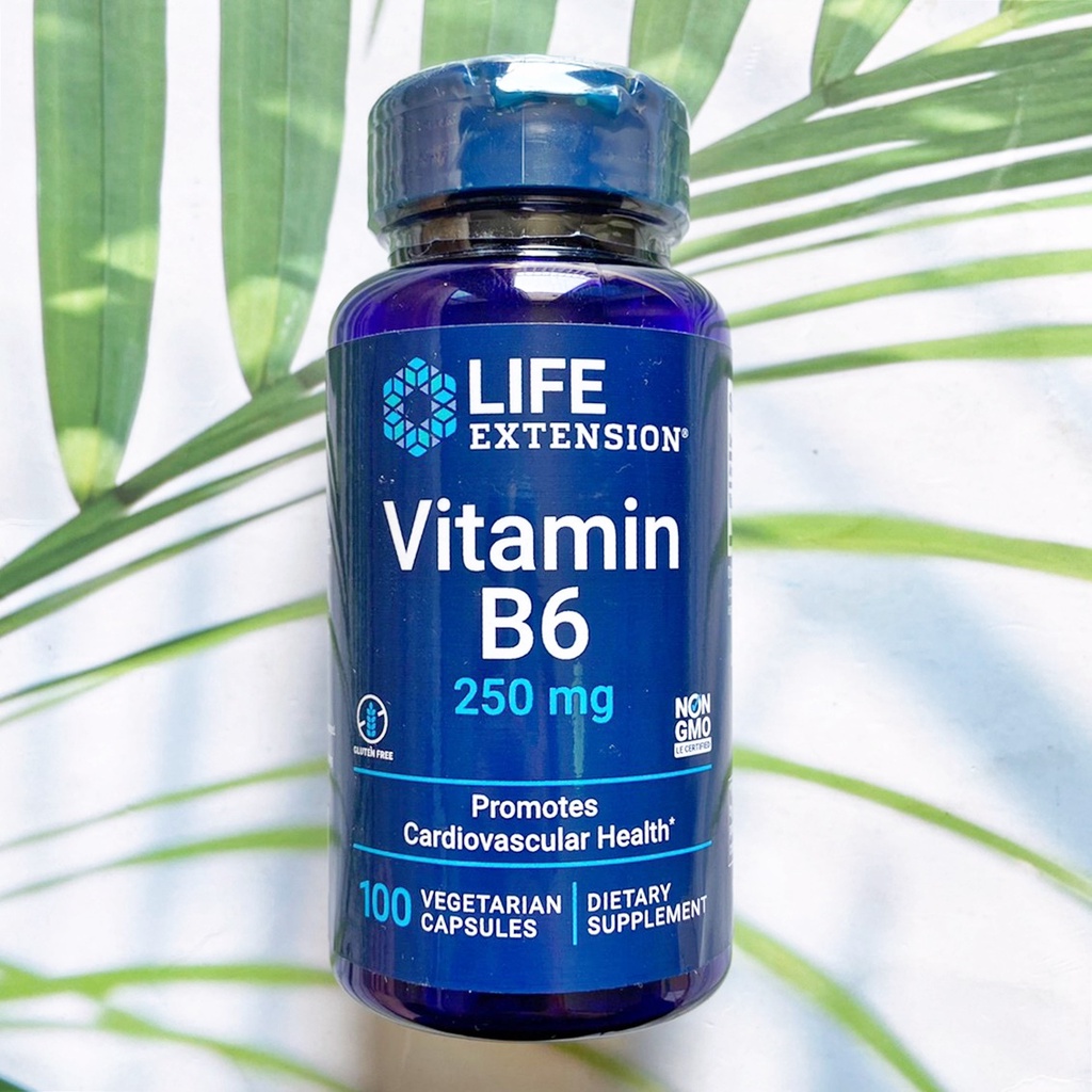 (Life Extension®) Vitamin B, 250 mg 100 Vegetarian Capsules วิตามินบี ...