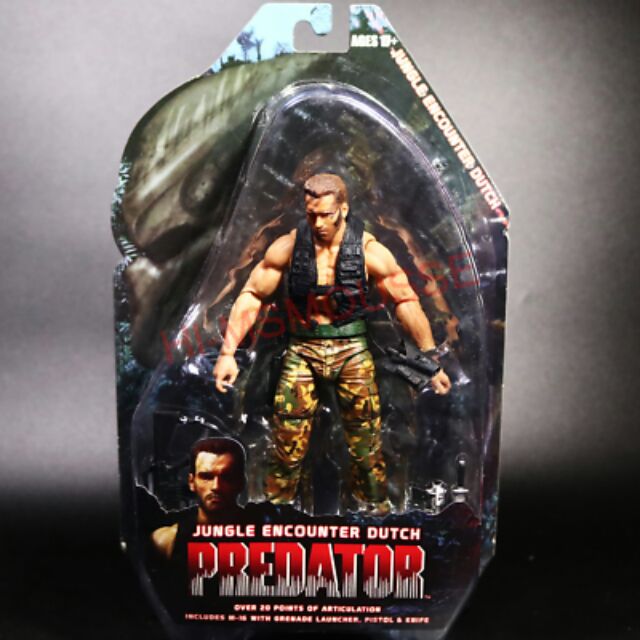 🔥NECA : Predator Series 9 Jungle Encounter Dutch 7 in Figure (จีน ...
