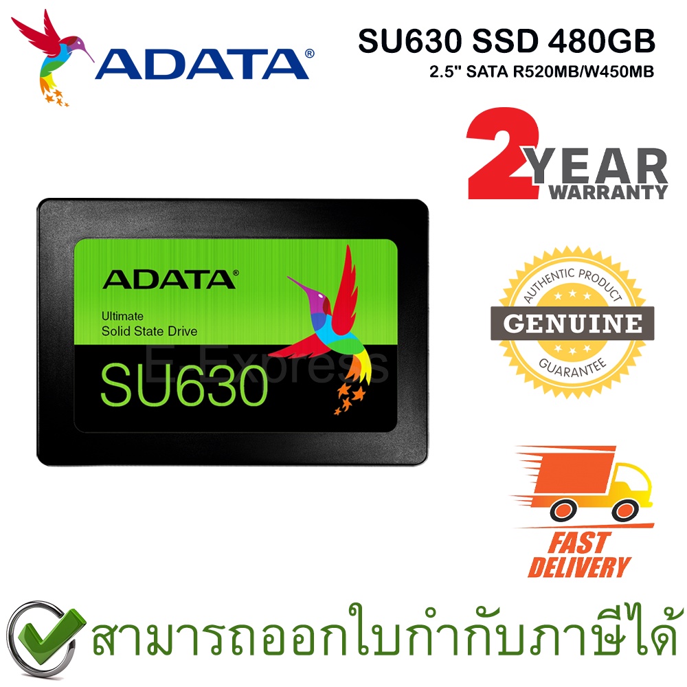 ADATA SU630 SSD 480GB 2.5" SATA R520MB/W450MB เอสเอสดี ของแท้ ประกัน ...