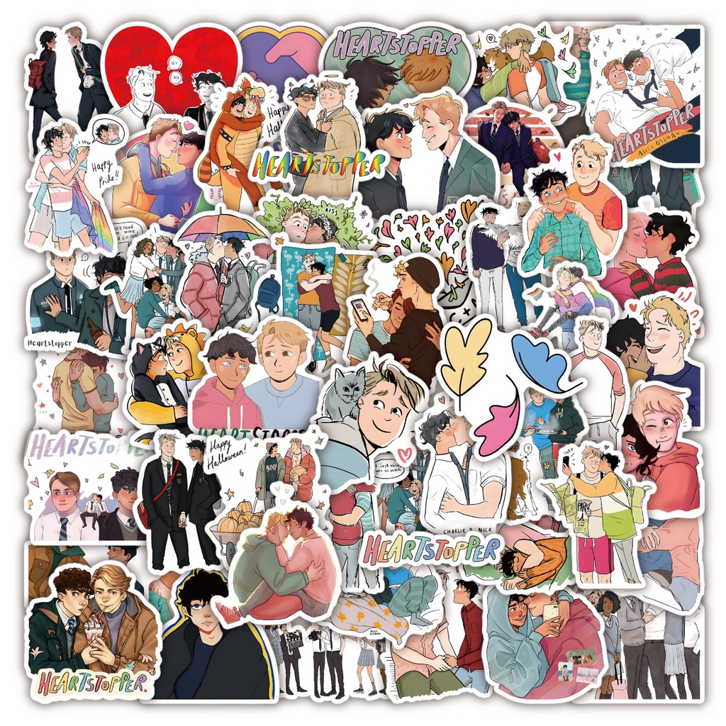 สติกเกอร์ ลายกราฟฟิติ อนิเมะ Heartstopper DIY สําหรับติดตกแต่งกระเป๋า ...
