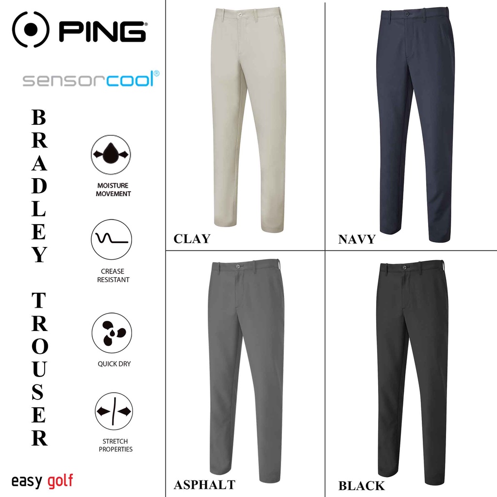 PING BRADLEY TROUSER MEN'S PING TROUSERS กางเกงกีฬากอล์ฟขายาวผู้ชาย ...