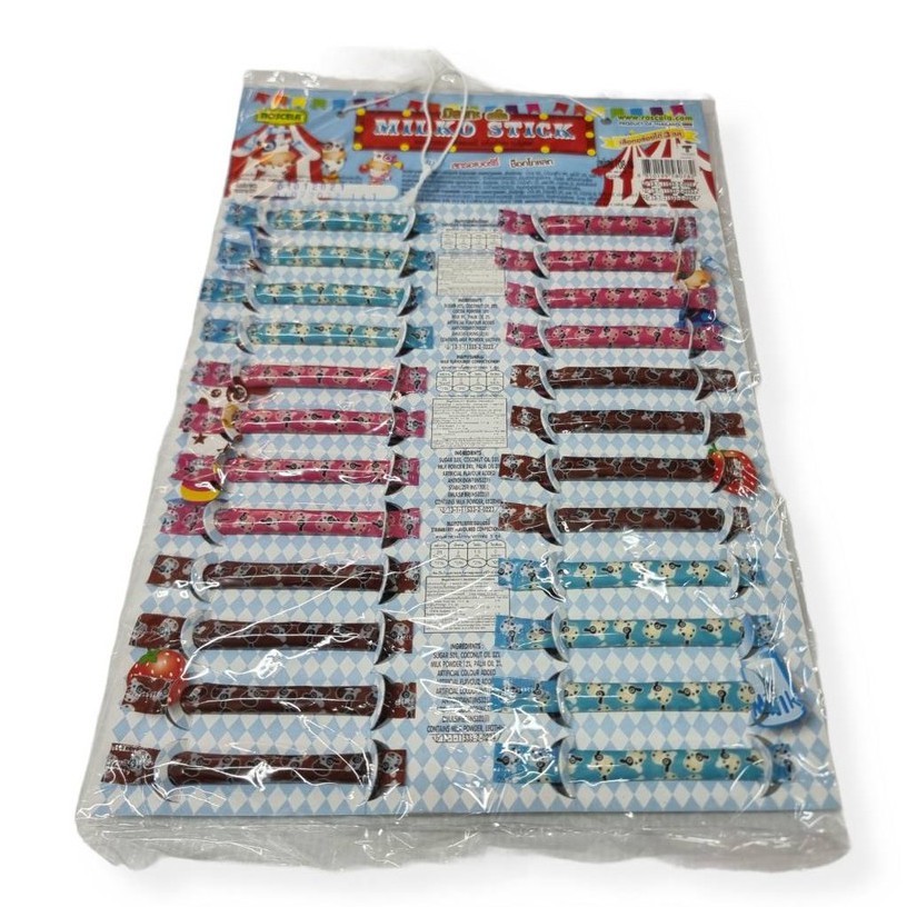 นมแท่ง ช็อคโกแลต หลอด มิลโกะ MILKO STICK นม สตอ ช็อค 48 แท่ง คละสี มิลโ ...