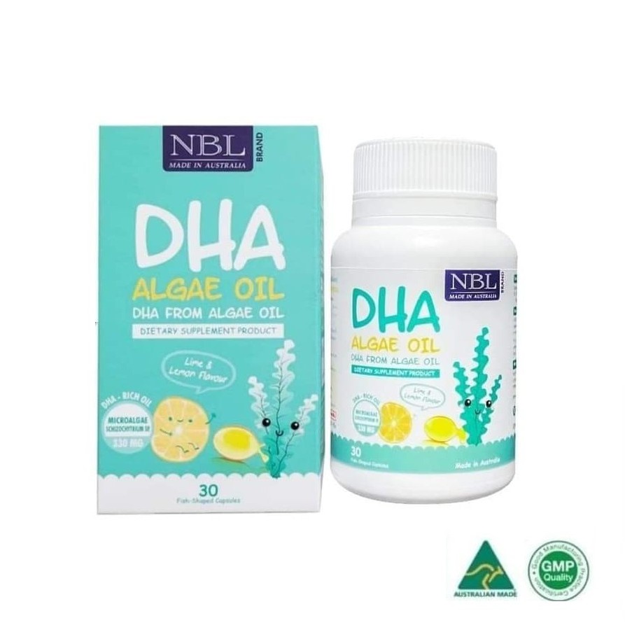Nubolic NBL DHA Algae Oil เสริมสร้างพัฒนาการทางสมองลูกรักด้วย DHA จากสาหร่าย 330 mg. (1 กระปุก ...