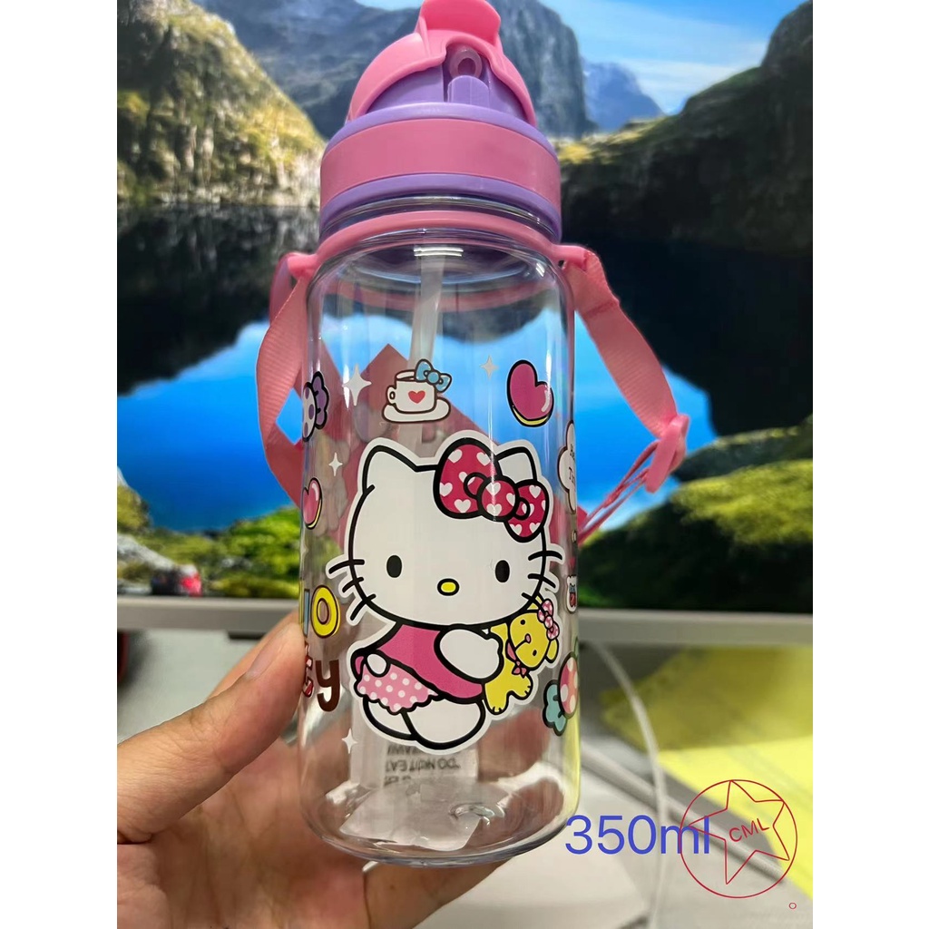 ขวดน้ําเด็ก พิมพ์ลายการ์ตูน พร้อมเชือก ขนาด 350/500 มล. | Shopee Thailand