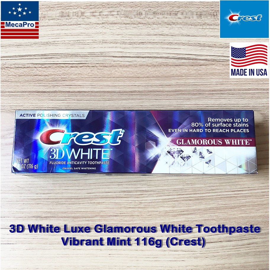 Crest® 3D White Glamorous White™ Toothpaste, Vibrant Mint ยาสีฟันเครสท์ ...