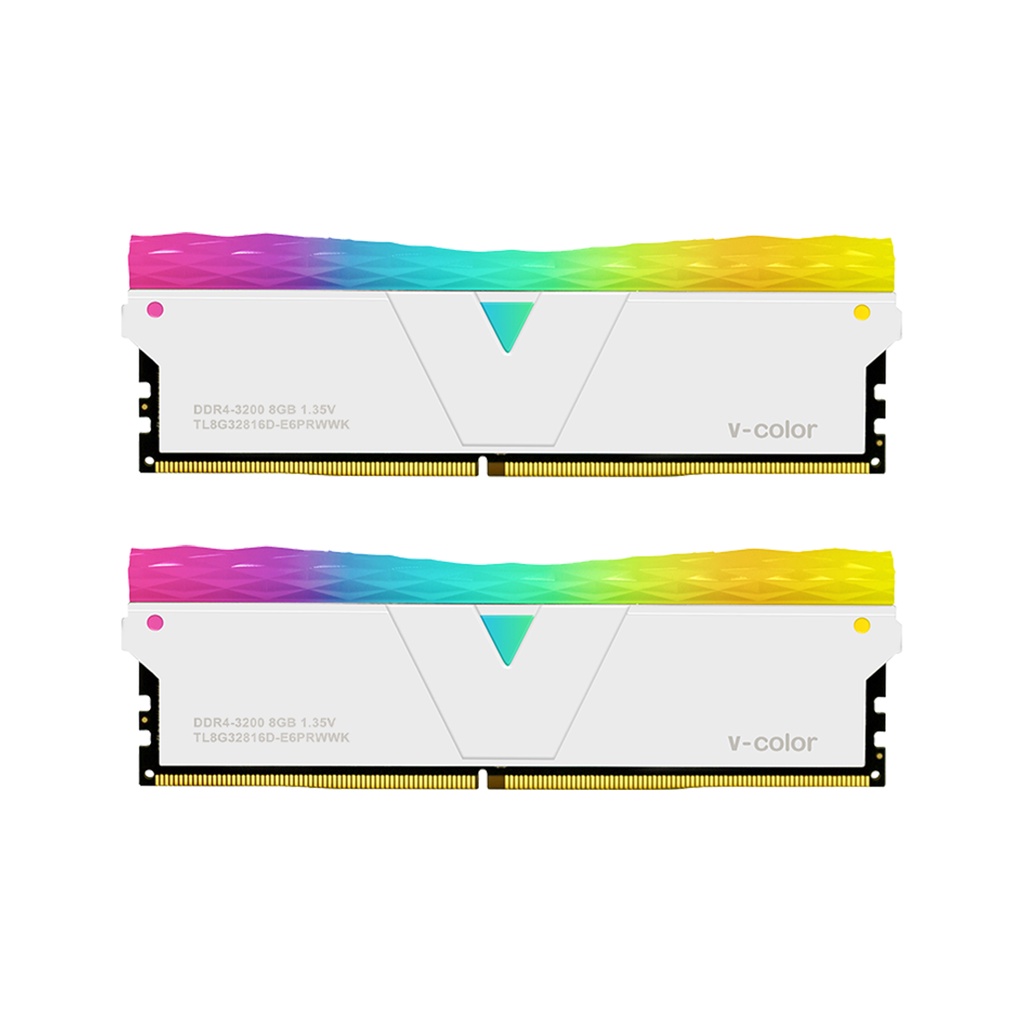 v-color RAM PC Prism Pro RGB 16GB (8GBx2) DDR4 Bus 3200MHz | Shopee ...