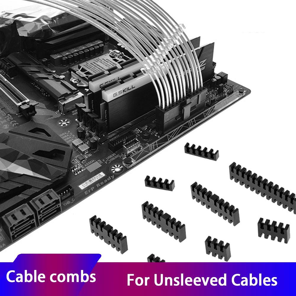 cable combs for unsleeved cables management clips fixer | Shopee Thailand