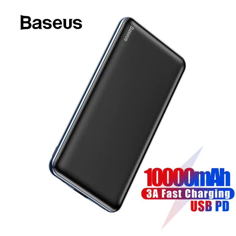 Baseus 10000mAh USB PD Fast Charging PowerBank foriPhone Xs Max XR 8 8 PlusPowerbank ...