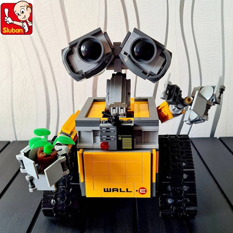 Walli บล็อกของเล่นหุ่นยนต์ WALL-E 687 ของขวัญวันเกิดสำหรับเด็ก | Shopee Thailand