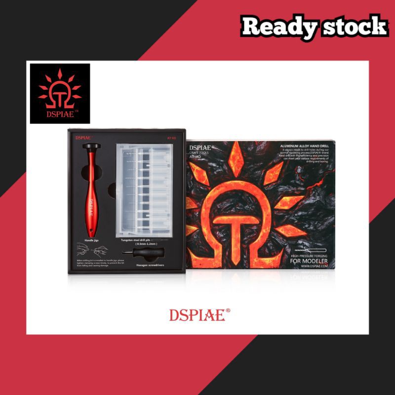 Dspiae AT-HD อลูมิเนียมเจาะมือสแตนเลสเหล็กทังสเตนเจาะบิตพลาสติกชุด ...