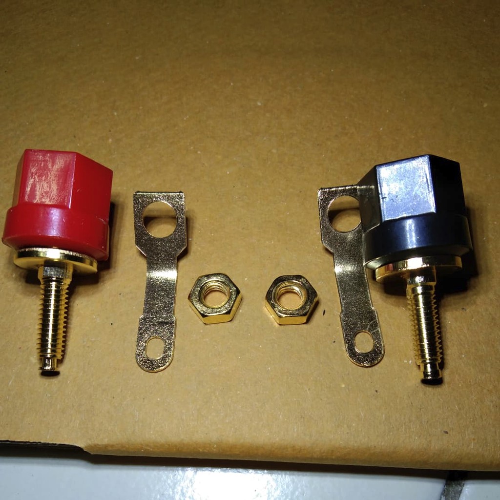 1ตัว - 301 - สีทอง 4MM Banana plug Terminal บานานาตัวเมีย รุ่น 301 ราคา ...