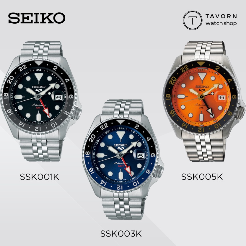 นาฬิกา SEIKO 5 SPORTS AUTOMATIC G.M.T รุ่น SSK001 / SSK003K / SSK005K ...