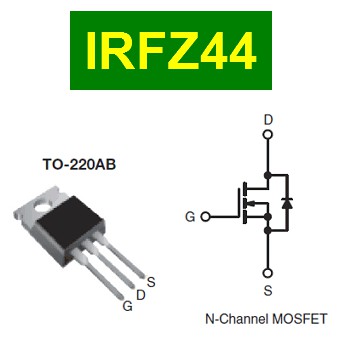 IRFZ34,IRFZ44,IRFZ46N, IRFZ48 Transistor MOSFET N-Channel L | Shopee ...