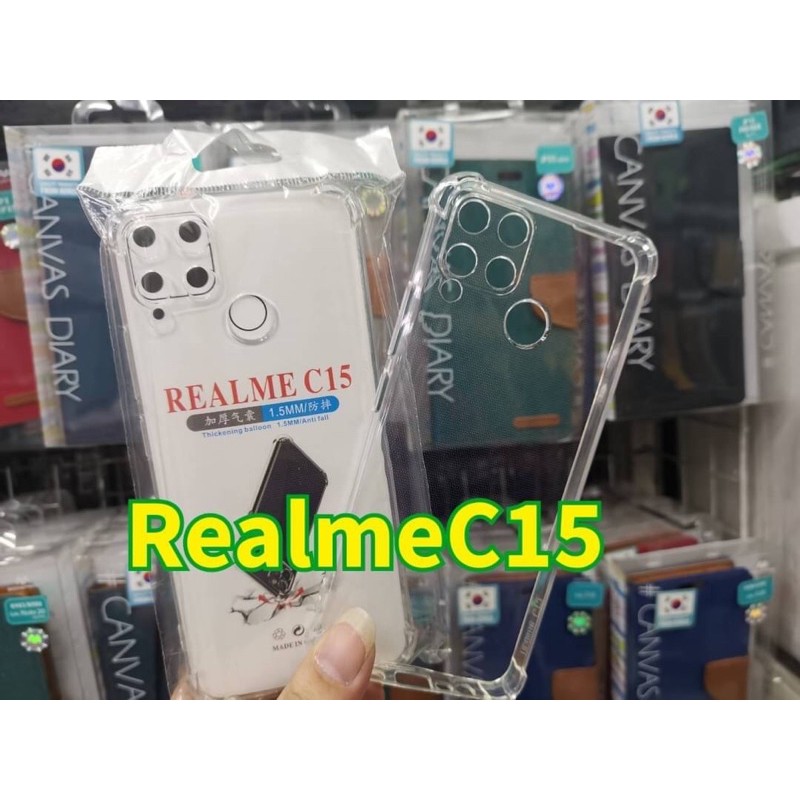เคสใสกันกระแทกแบบคลุมกล้องรุ่นoppo RealmeC15 | Shopee Thailand