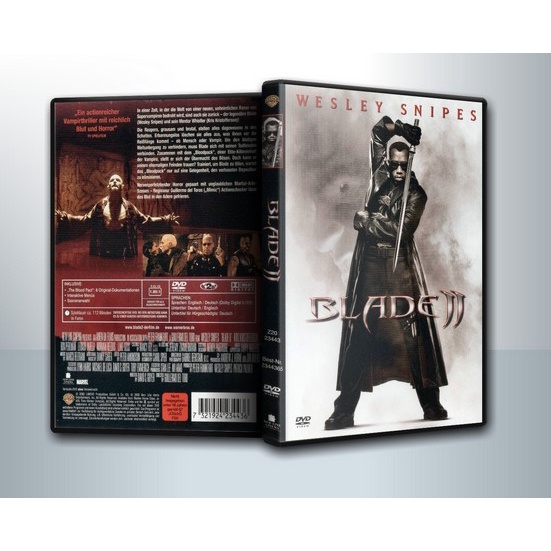 [ DVD Movie มีปก+สกรีนแผ่น-ไม่มีกล่อง ] BLADE นักล่าพันธุ์อมตะ BLADE II ...
