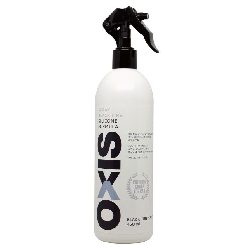 OXIS SPRAY WAX น้ำยาบำรุงยางรถยนต์ Spray Black Tire (Single pack) (1ขวด ...