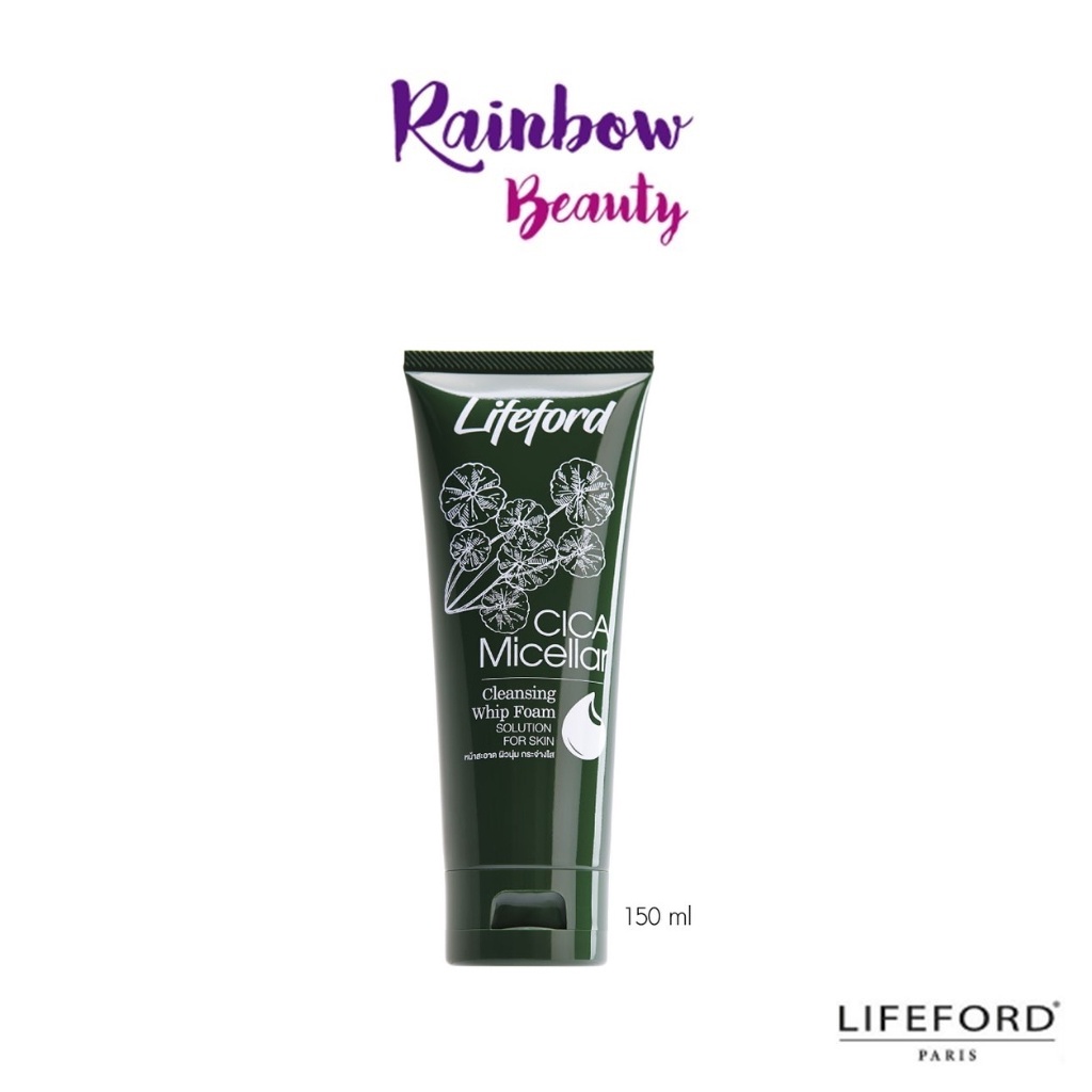 (หลอดเขียว) Lifeford ไลฟ์ฟอร์ด CICA Micellar Cleansing Whip Foam โฟมล้างหน้า 50/150 มล.ใบบัวบก ...