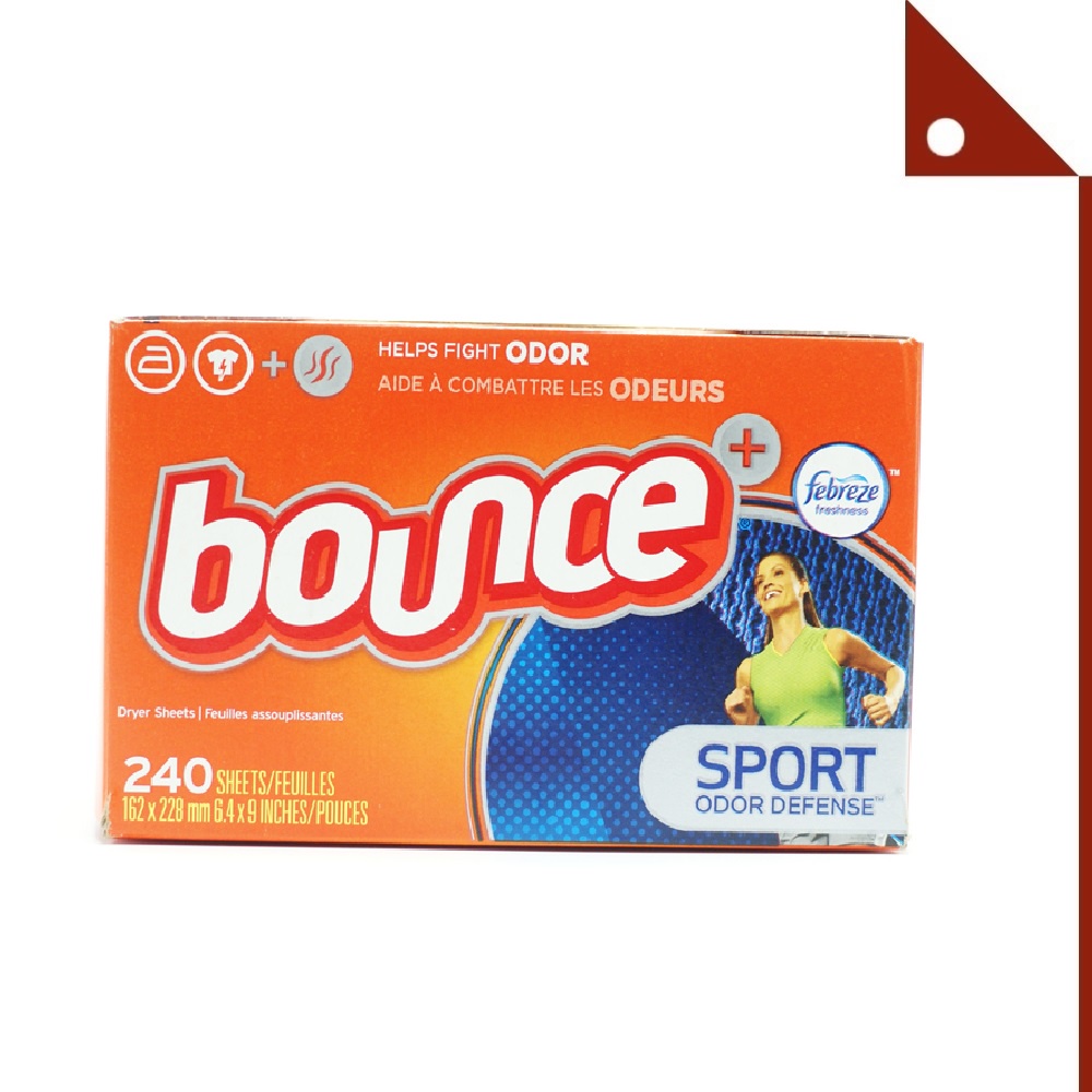 Bounce : BOU0005* แผ่นอบผ้า แผ่นปรับผ้านุ่ม Bounce Plus Febreze Sport ...