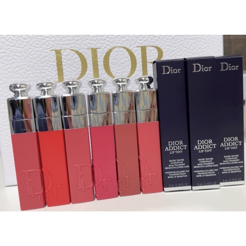 💥ฟรีถุงลิปสติก💥 DIOR ลิปทินท์ 2022 Dior Addict Lip Tint No-transfer lip tint (Dior Lip Tattoo ...
