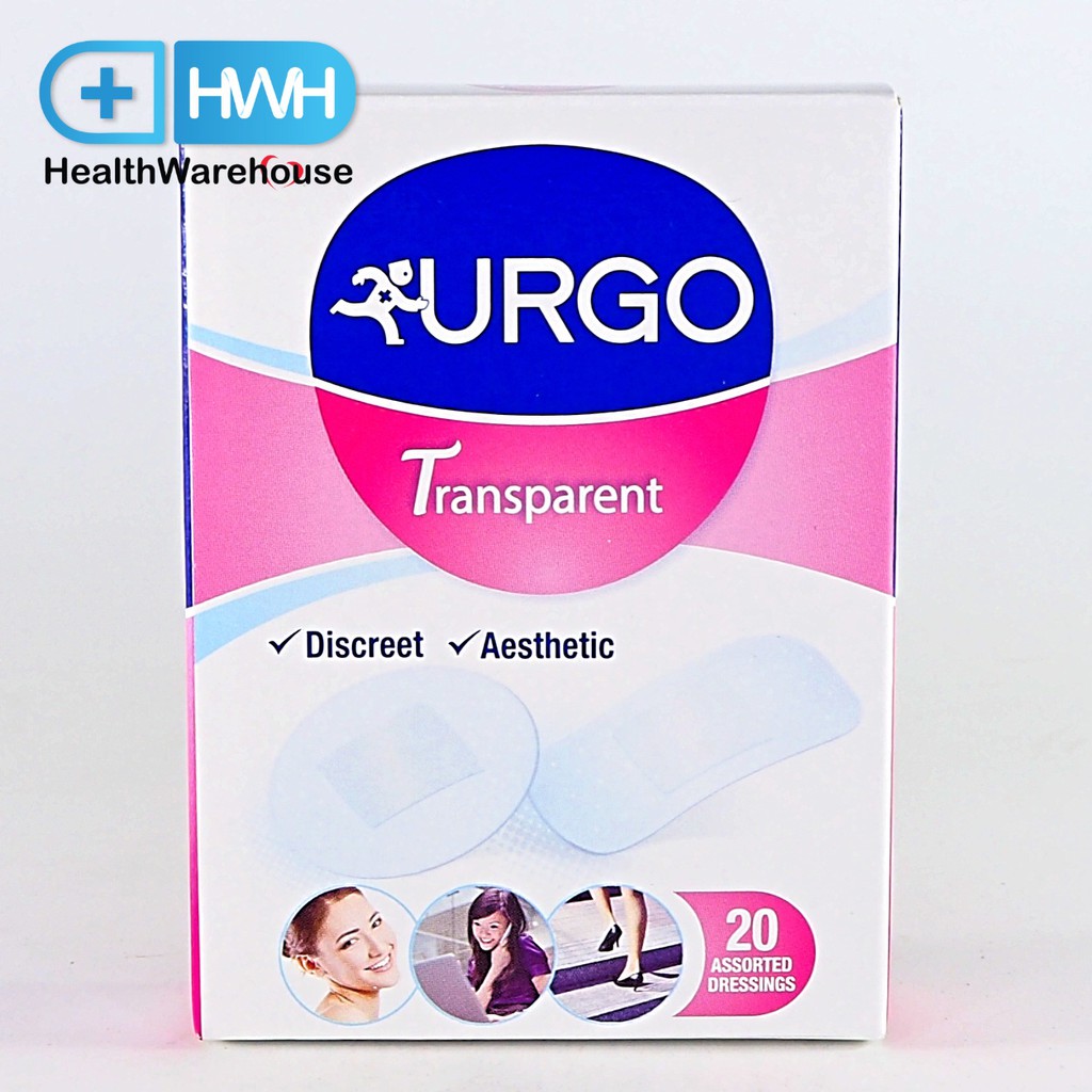 Urgo Transparent 20 ชิ้น พลาสเตอร์แบบใส | Shopee Thailand