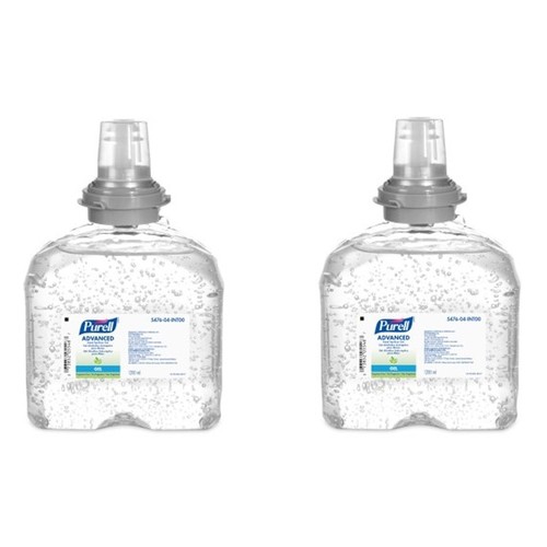 PURELL TFX Advanced Hand Sanitizer Gel Refill 2 x 1200 ml FDA No. 10-2 ...