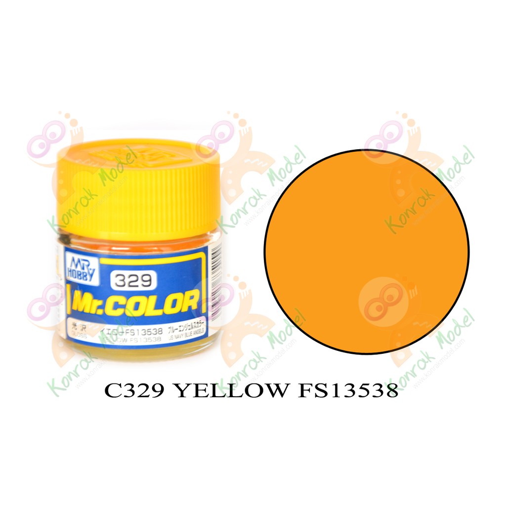 สีสูตรทินเนอร์ Mr.hobby Mr.color C329 Yellow FS13538 Gloss 10ml ...