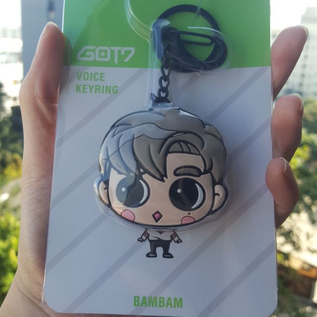 voice keyring bambam พวงกุญแจมีเสียงแบมแบม ของแท้100% | Shopee Thailand
