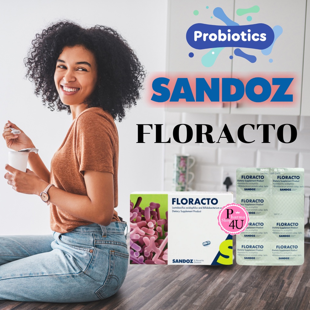 FLORACTO Probiotics 14 Capsules ฟลอแรคโต โปรไบโอติก Probiotic #4468 ...