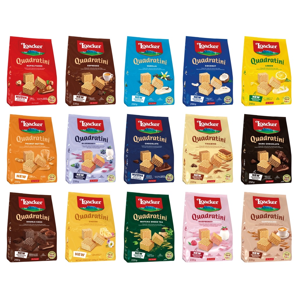 พร้อมส่ง Loacker Wafer ล๊อคเกอร์เวเฟอร์ 200-250 กรัม | Shopee Thailand