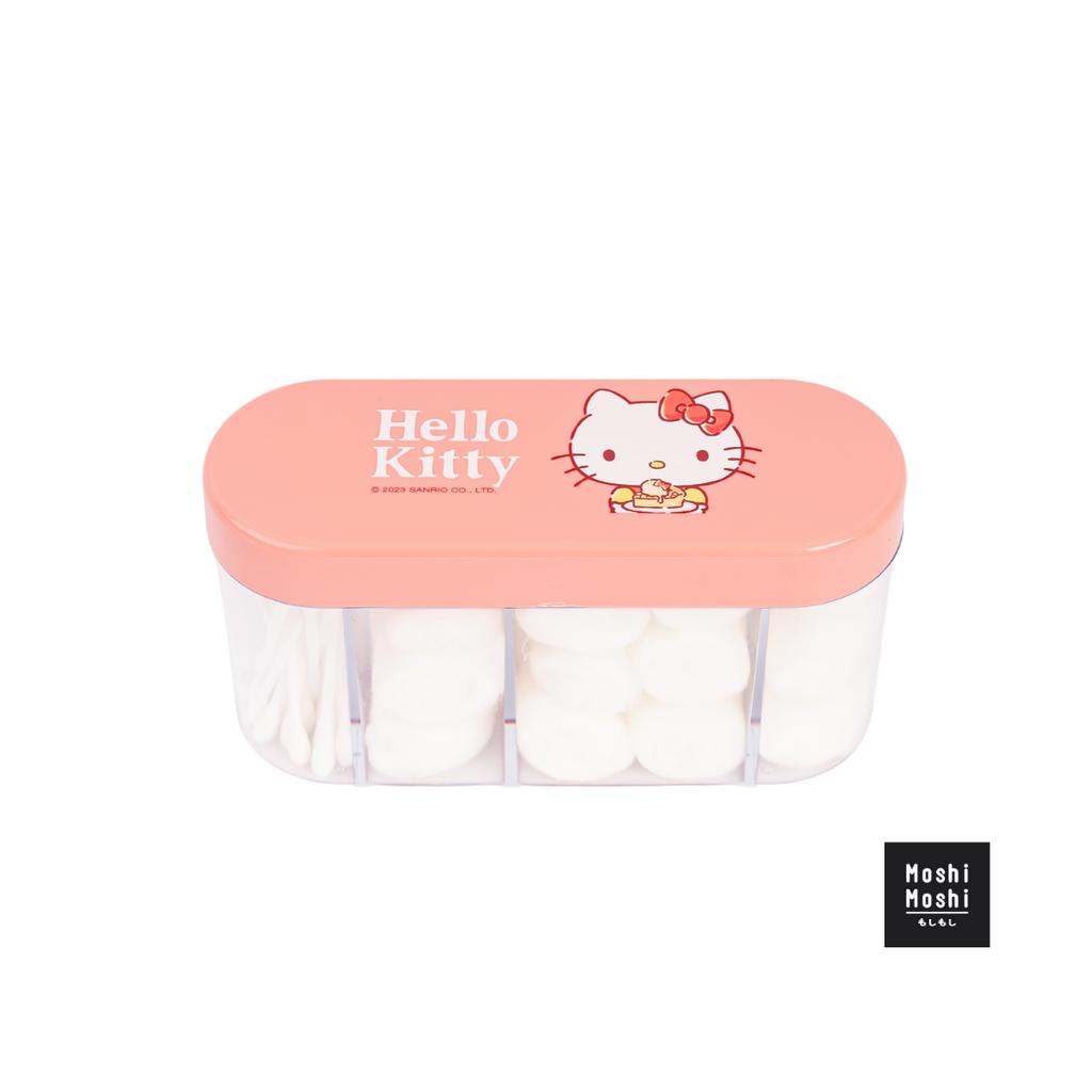Moshi Moshi กล่องคัตเติ้ลบัท กล่องใส่สำลี 4 ช่อง ลาย Hello Kitty ...