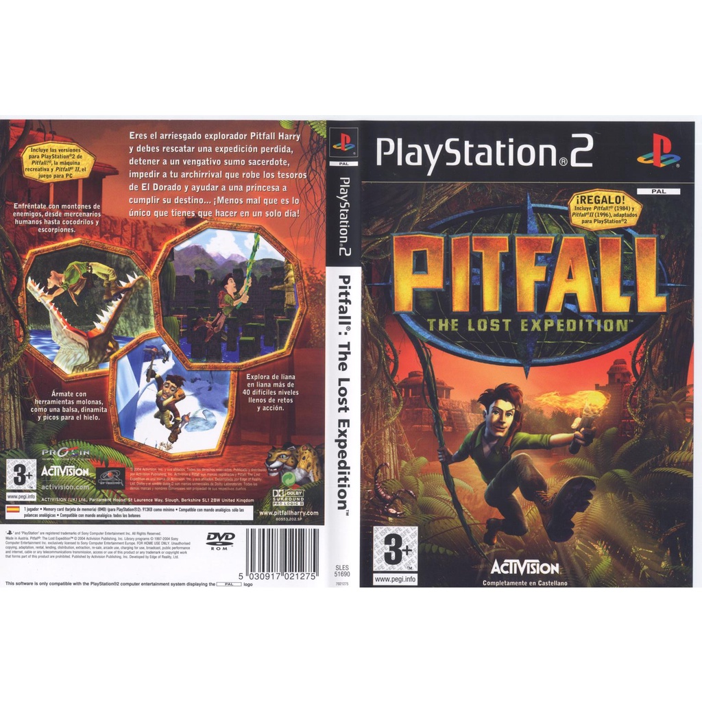 แผ่นเกมส์ PS2 Pitfall The Lost Expedition คุณภาพ ส่งไว (DVD) | Shopee ...